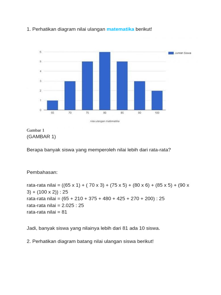 Soal Diagram Batang | PDF