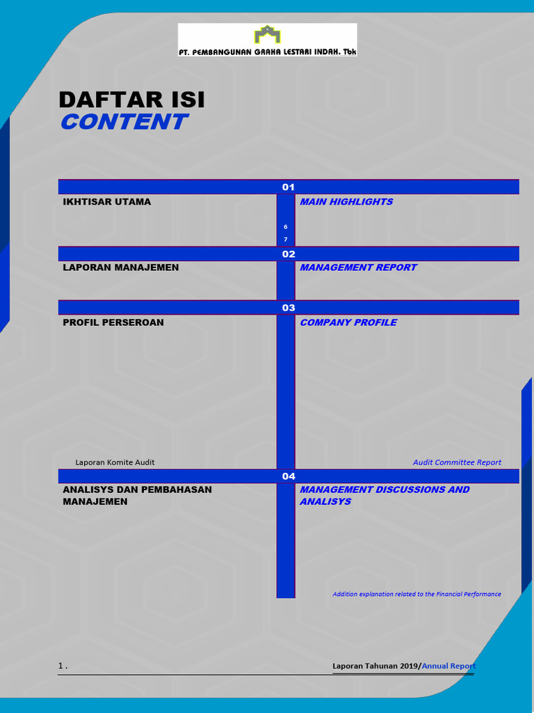 Report Tahunan PT PGLI TBK 2019 | PDF