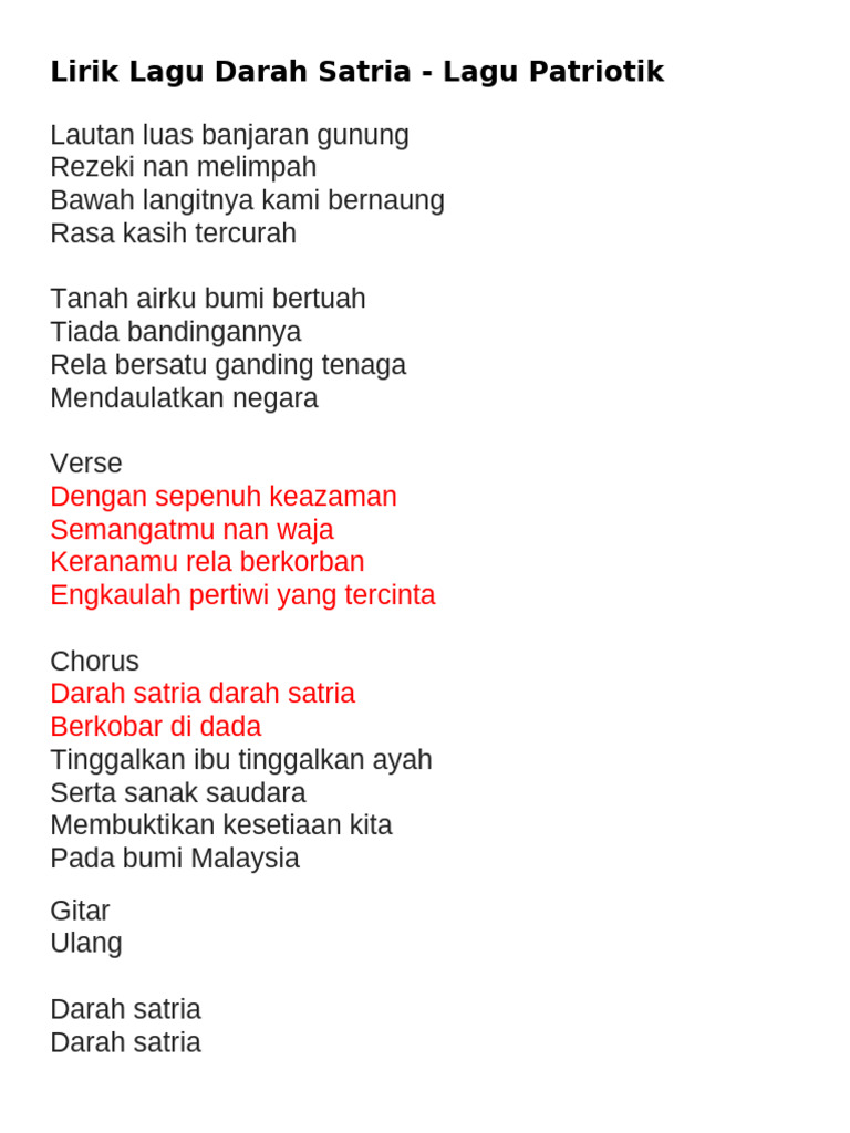 Darah Satria | PDF