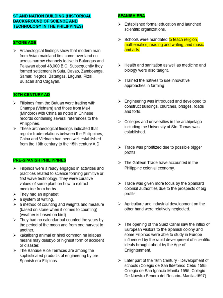 Sts Finals Reviewer | PDF