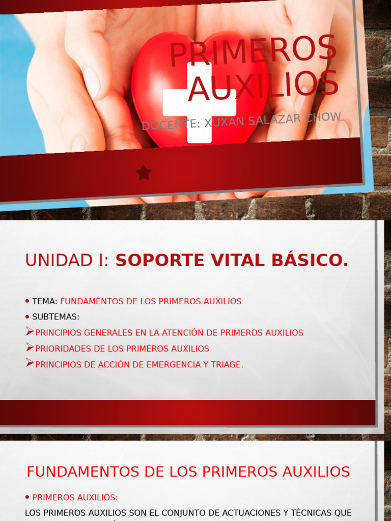 Primeros Auxilios Clase Nº1 | PDF