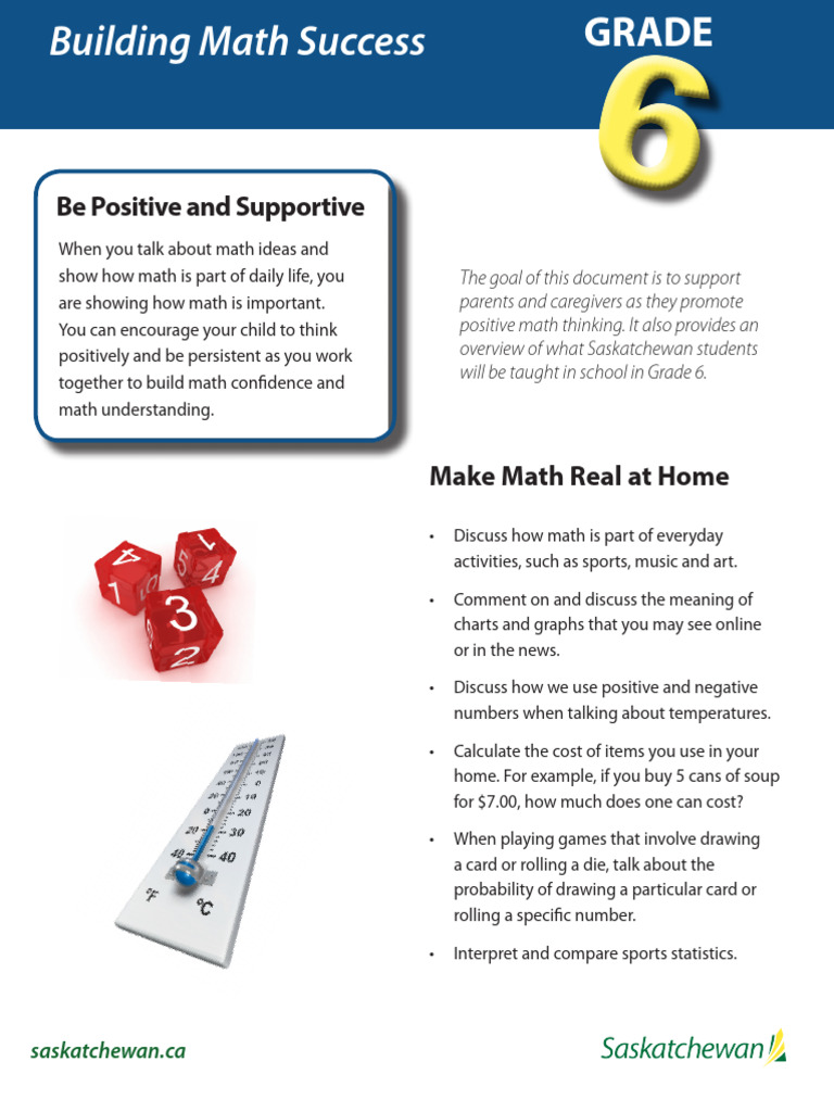 Grade 6 Math Pamphlet | PDF
