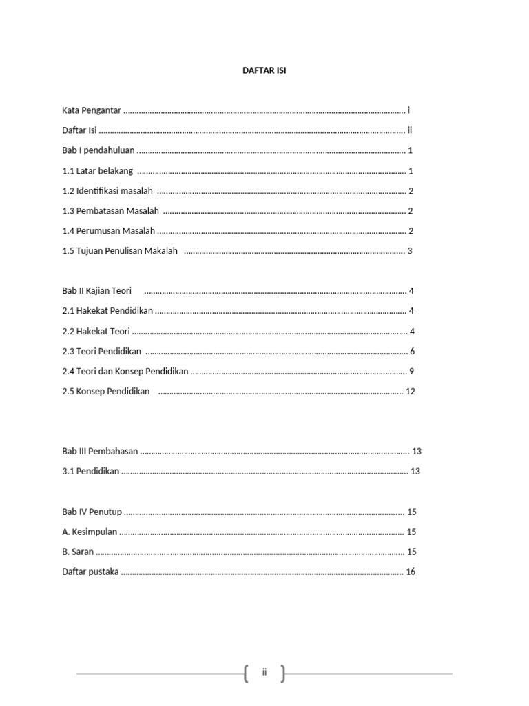 Daftar Isi | PDF
