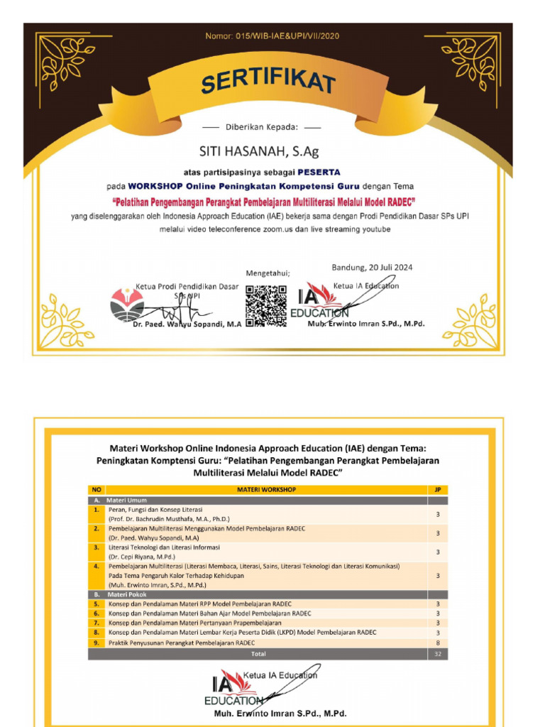 Sertif Hasanah Triwulan 2 | PDF