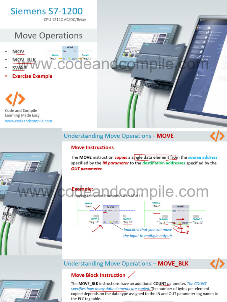 s71200 - Basic - Move Operations | PDF