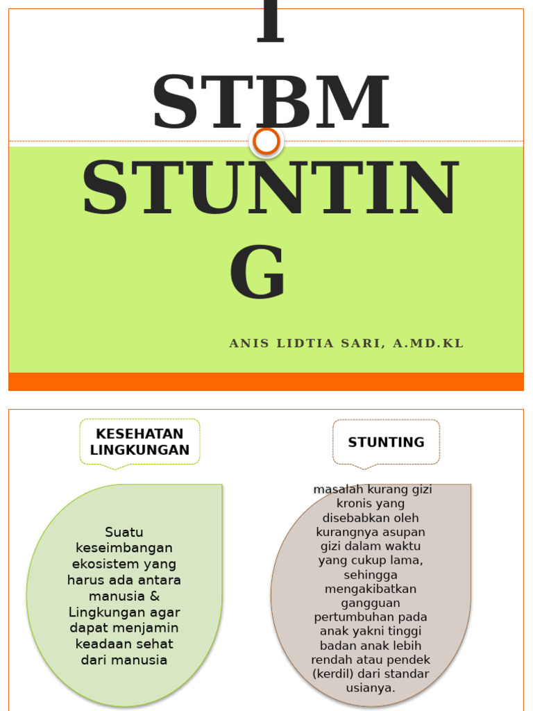 Orientasi STBM Stunting | PDF