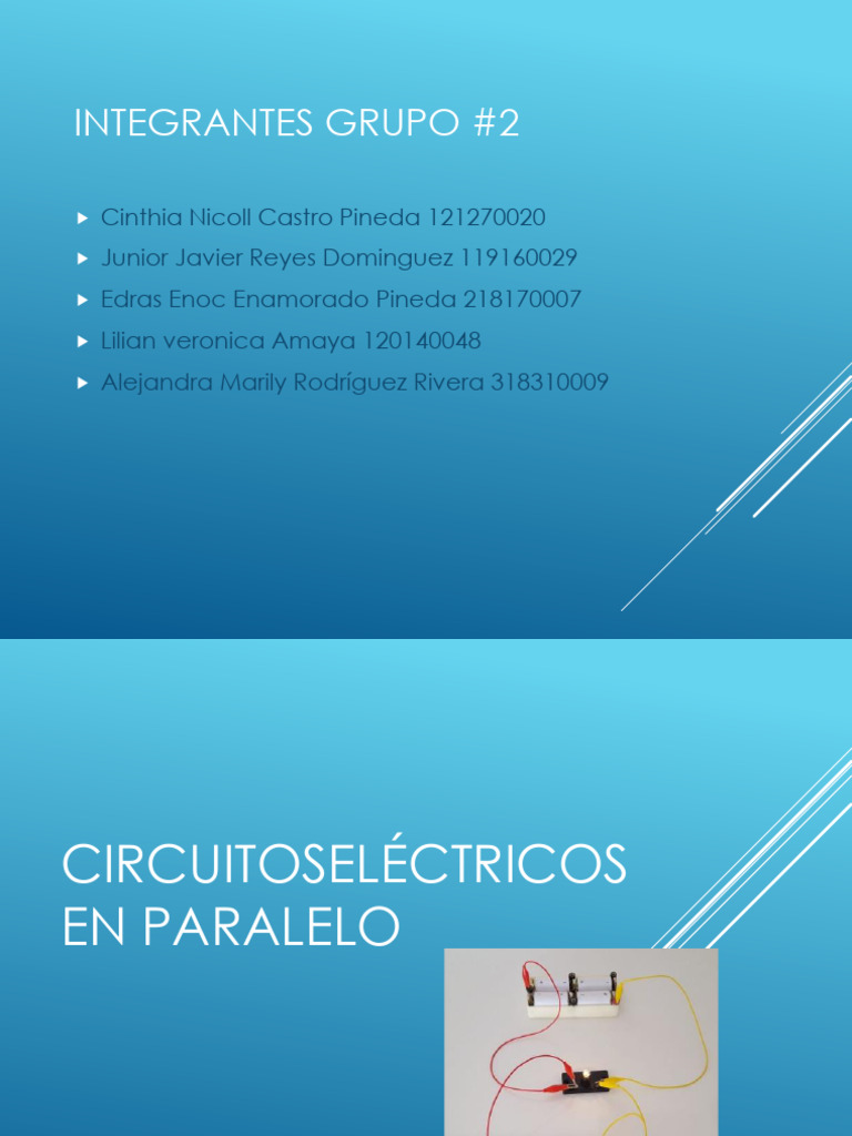 Grupo 2 Circuitos Electricos en Paralelo | PDF