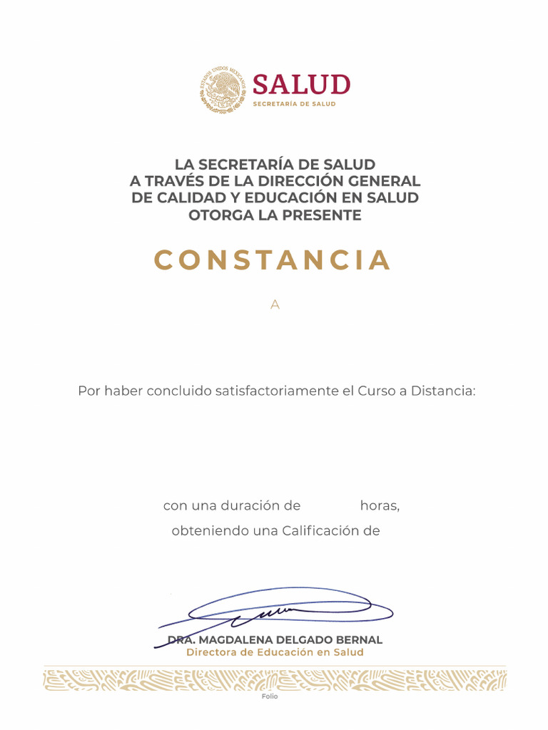 Acciones Esenciales para La Seguridad Del Paciente 2024 Jul-Constancia ...