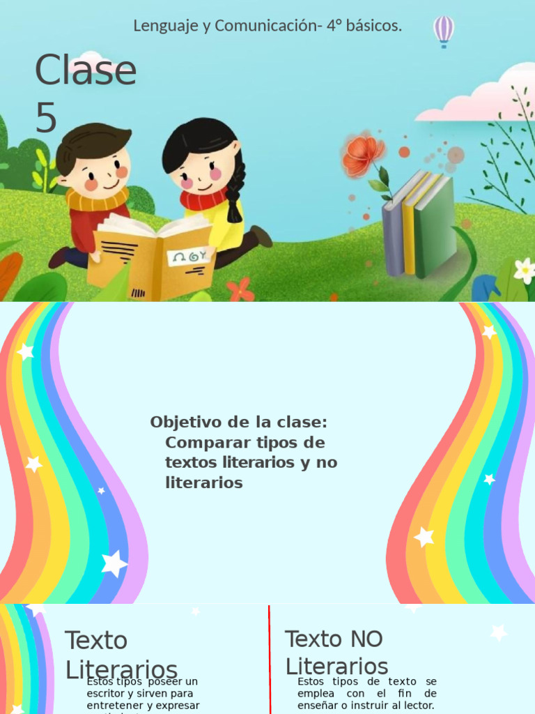 PPT. - Clase Lenguaje 5 Textos No Literarios. | PDF