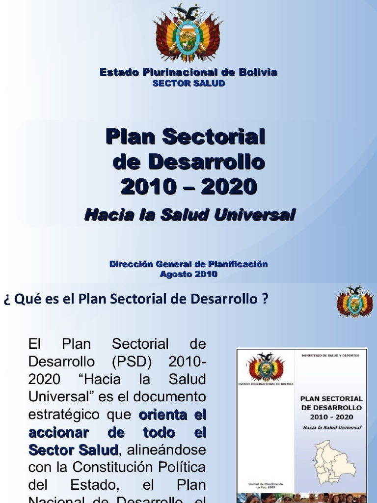 Plan Sectorial de Desarrollo | PDF