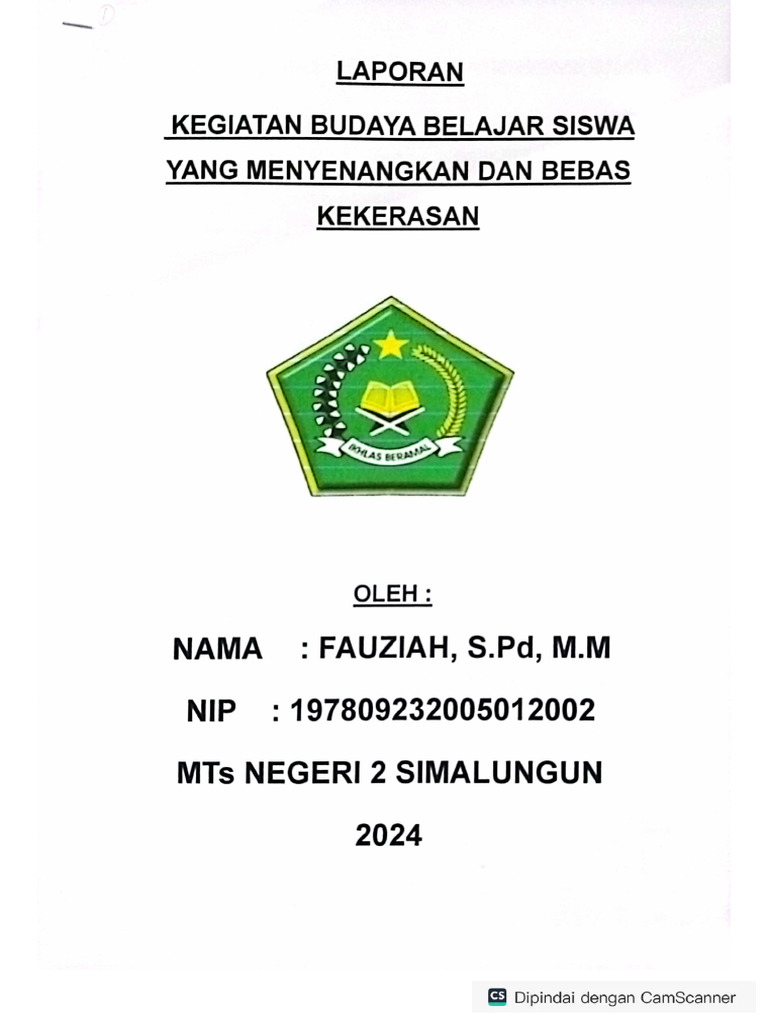 Lap. 1 Budaya Belajar Yg Menyenangkan | PDF