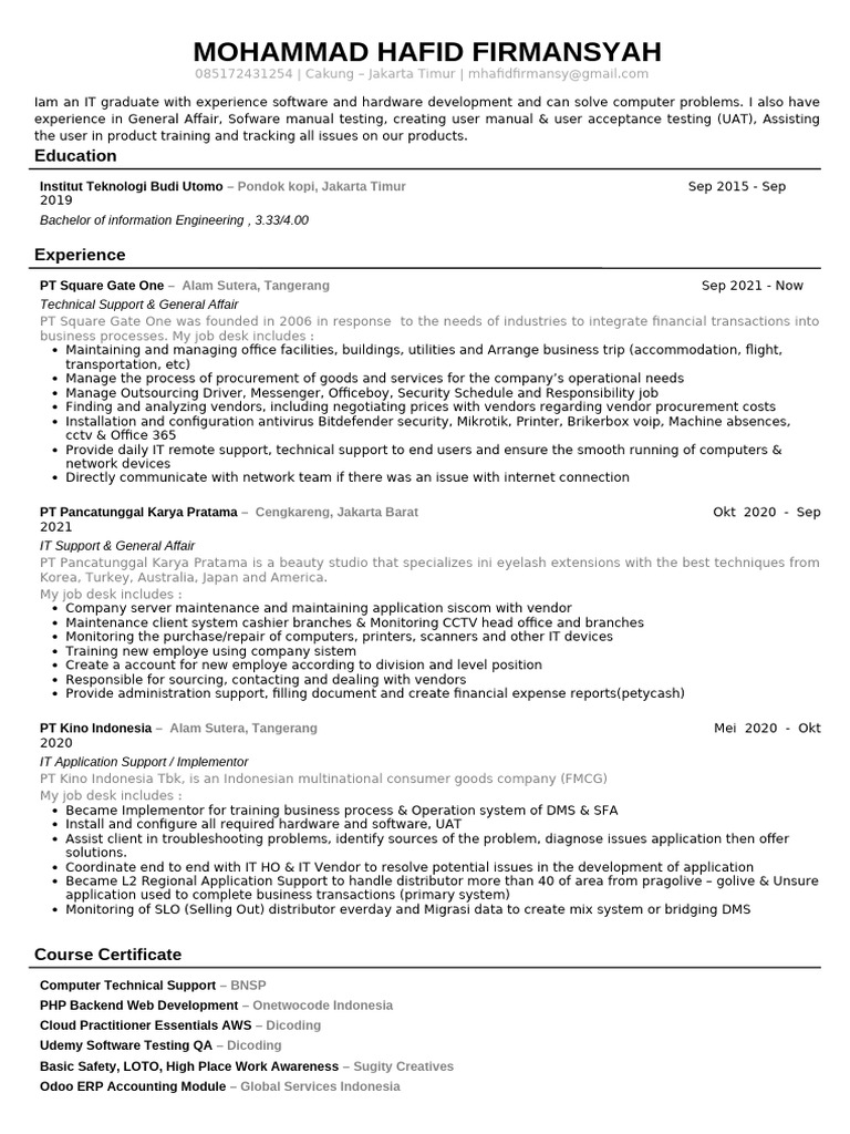 CV_ATS_Fresh_Graduate[1] | PDF