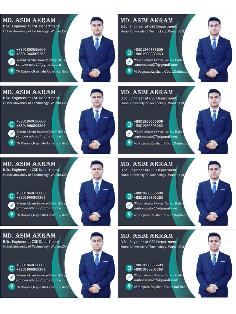 Single Visiting Card | PDF