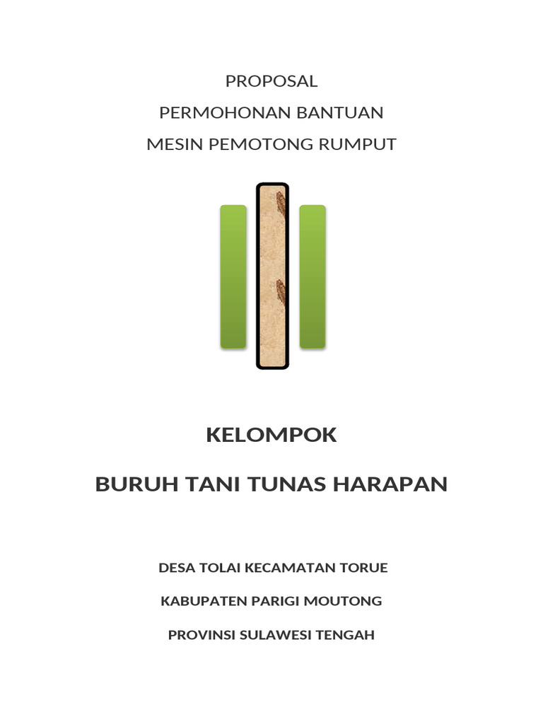 PROPOSAL BANTUAN MESIN Semprot | PDF