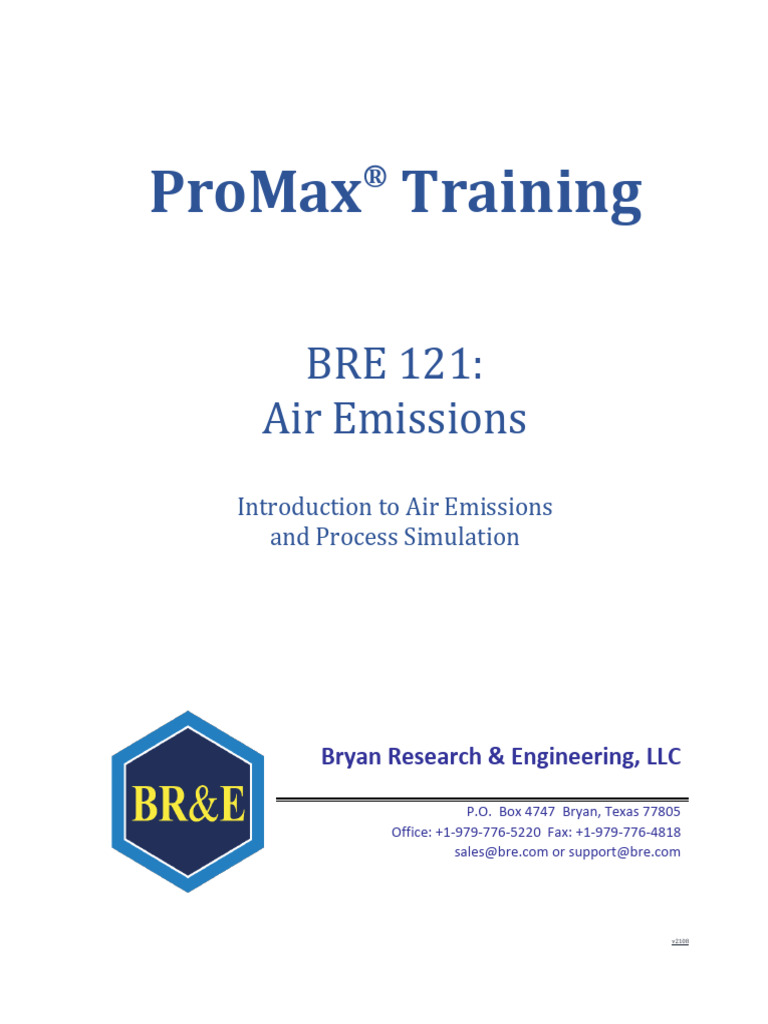 BRE 121 Air Emissions Manual | PDF
