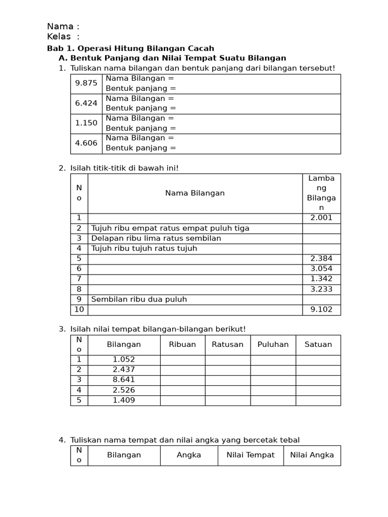 Les MTK Bab 1 Pertemuan 1 | PDF