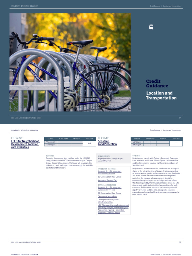 UBCLEEDGuide Final CG Location-and-Transportation | PDF