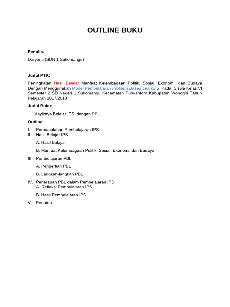Contoh Outline | PDF