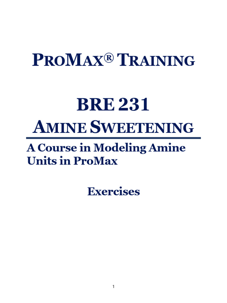 BRE 231 Manual - Exercises | PDF