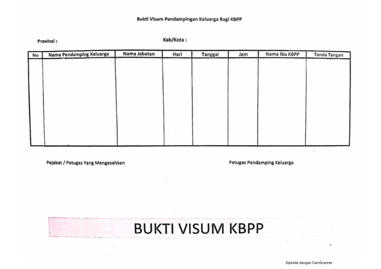 Bukti Visum KBPP | PDF