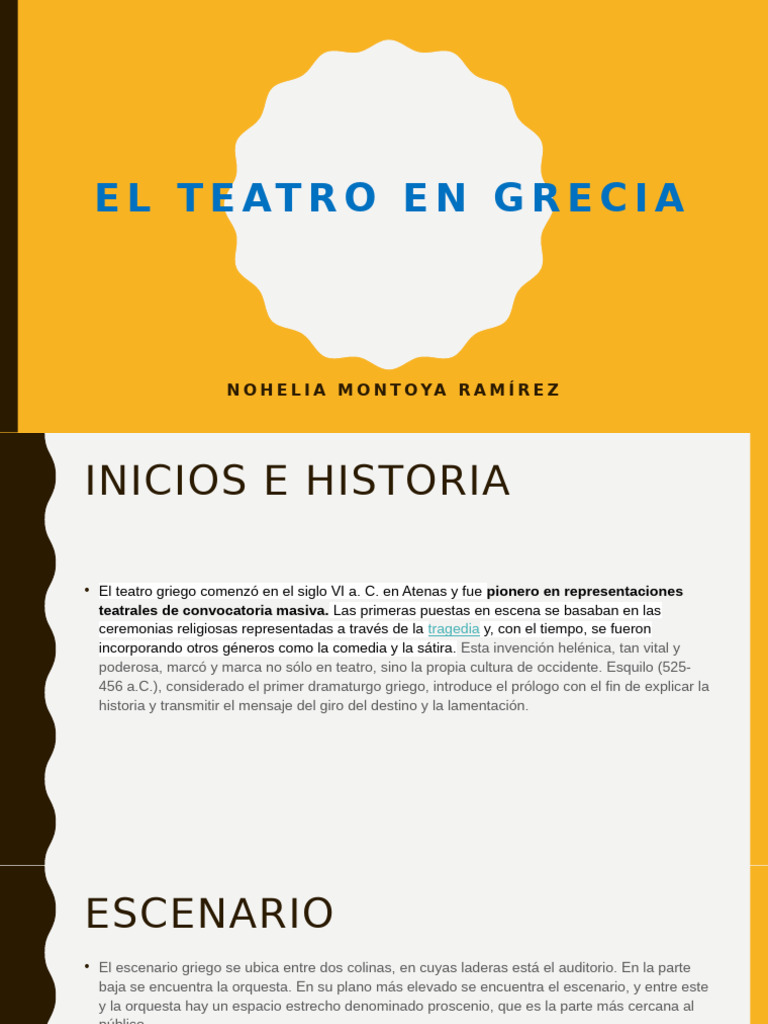 El Teatro en Grecia APA | PDF | Teatro | Las artes escénicas