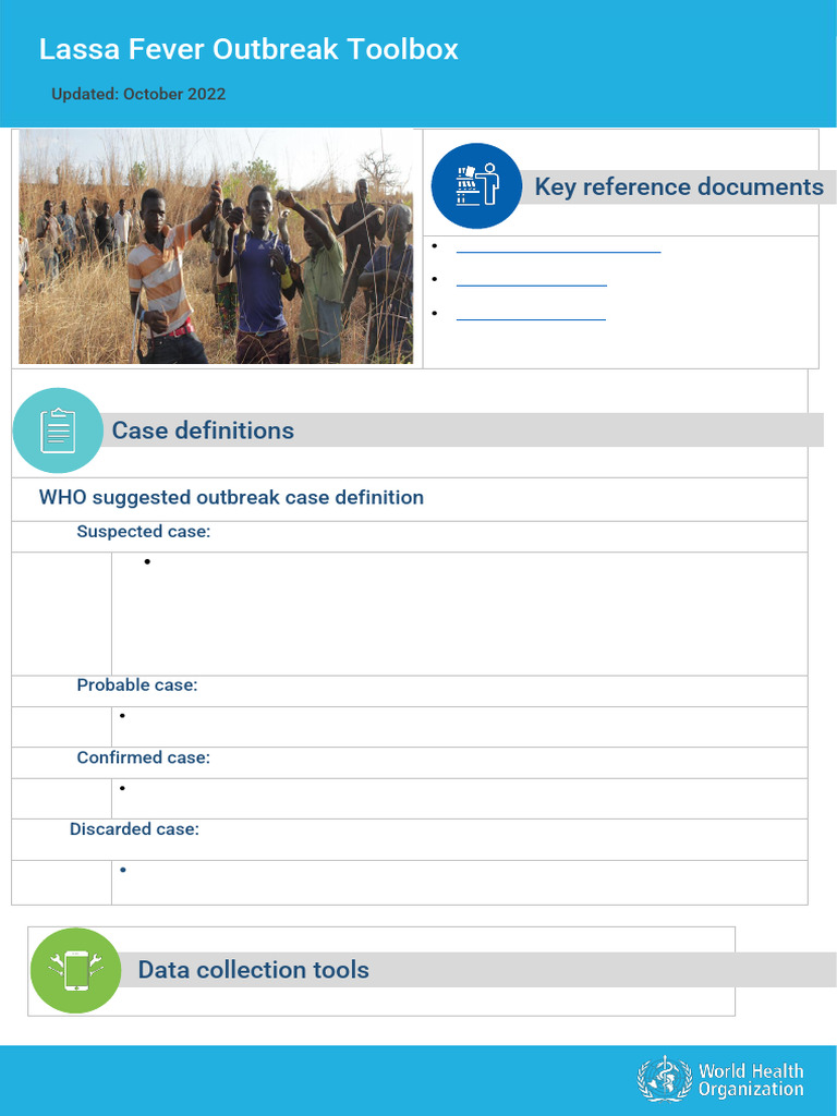 Final - Lassa Fever Outbreak Toolbox - 20221011 | PDF | Causes Of Death | Virology