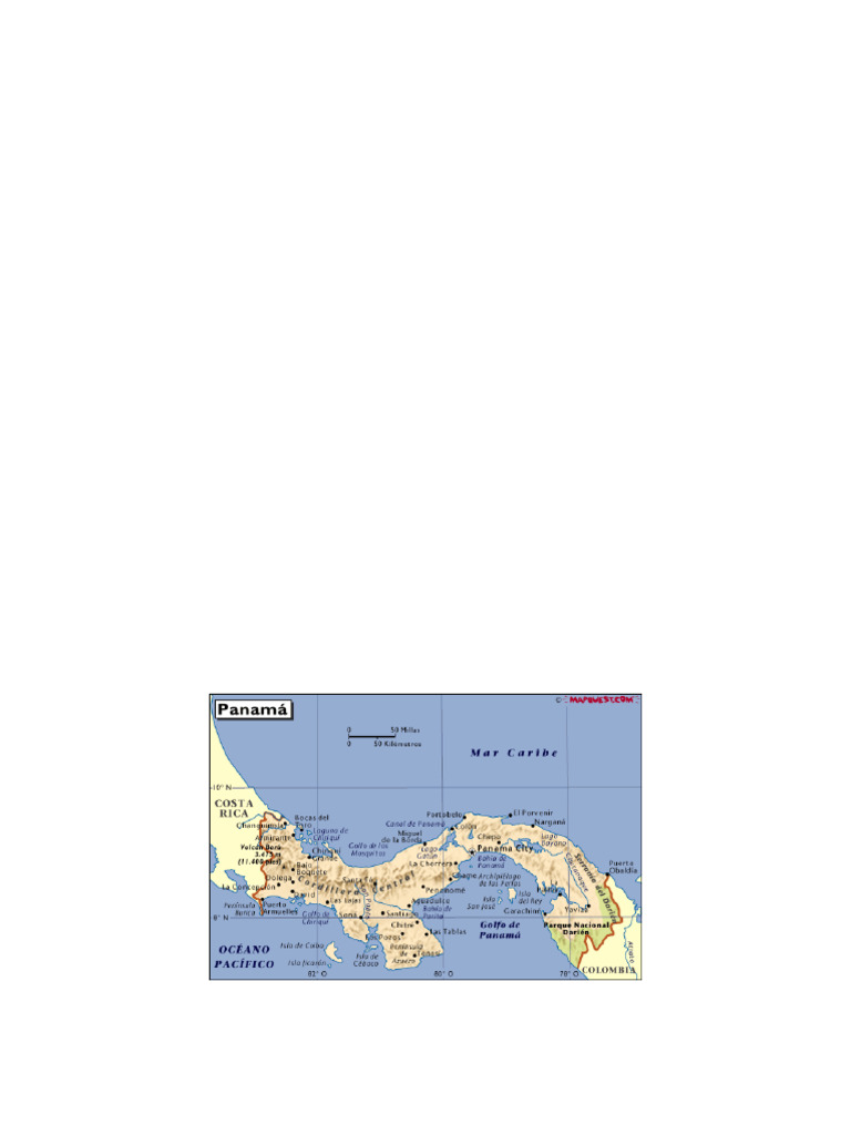 Dominio Territoril Panameño | PDF | Aguas territoriales | Placa continental