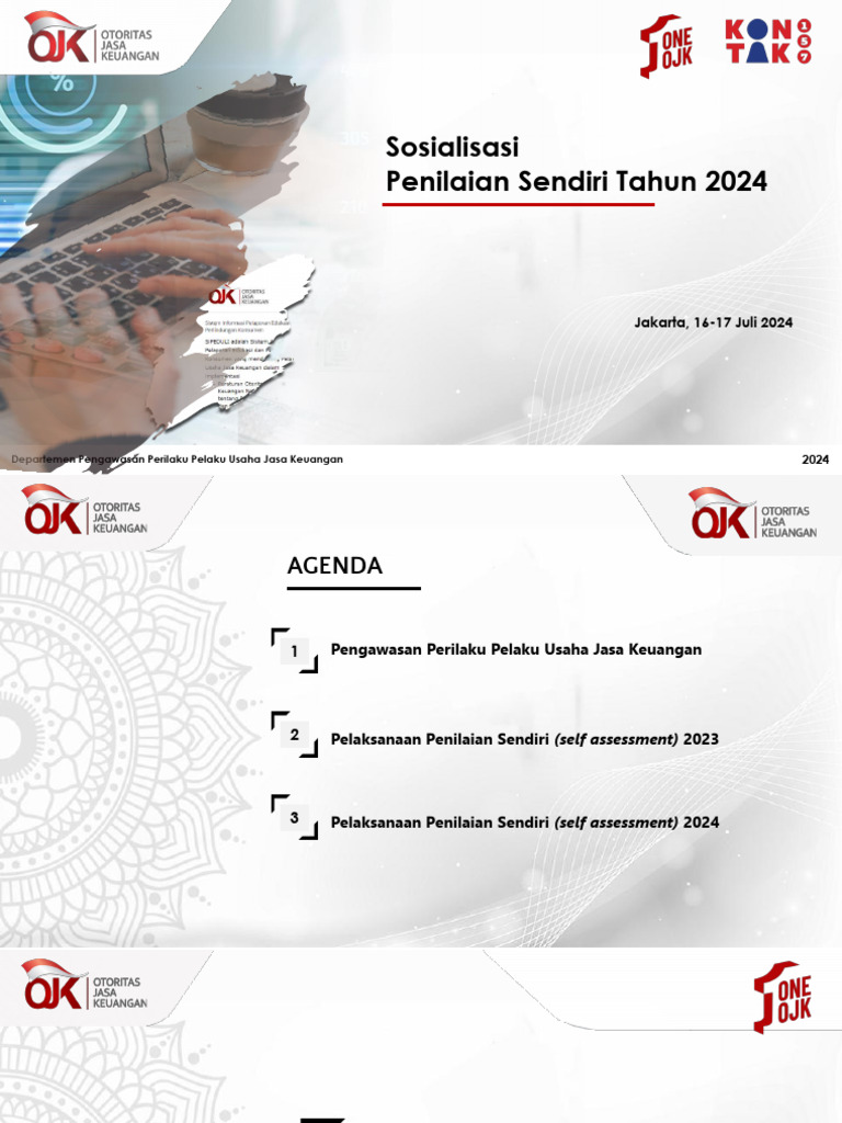 Materi Sosialisasi Penilaian Sendiri Tahun 2024 | PDF