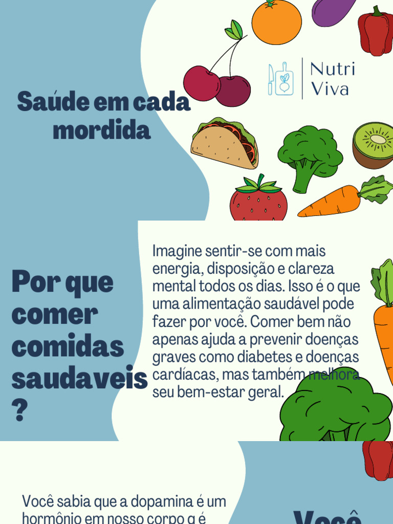 Colorful Illustrative Healthy and Unhealthy Food Presentation 3 | PDF