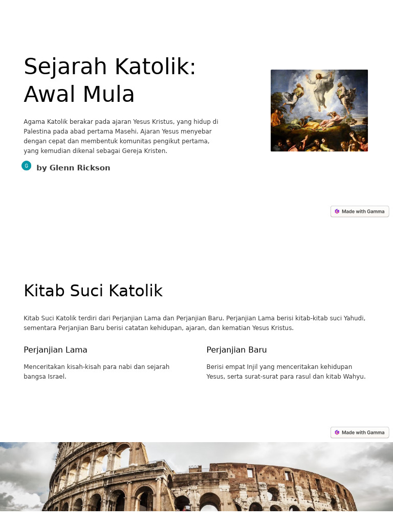 Sejarah Katolik Awal Mula | PDF