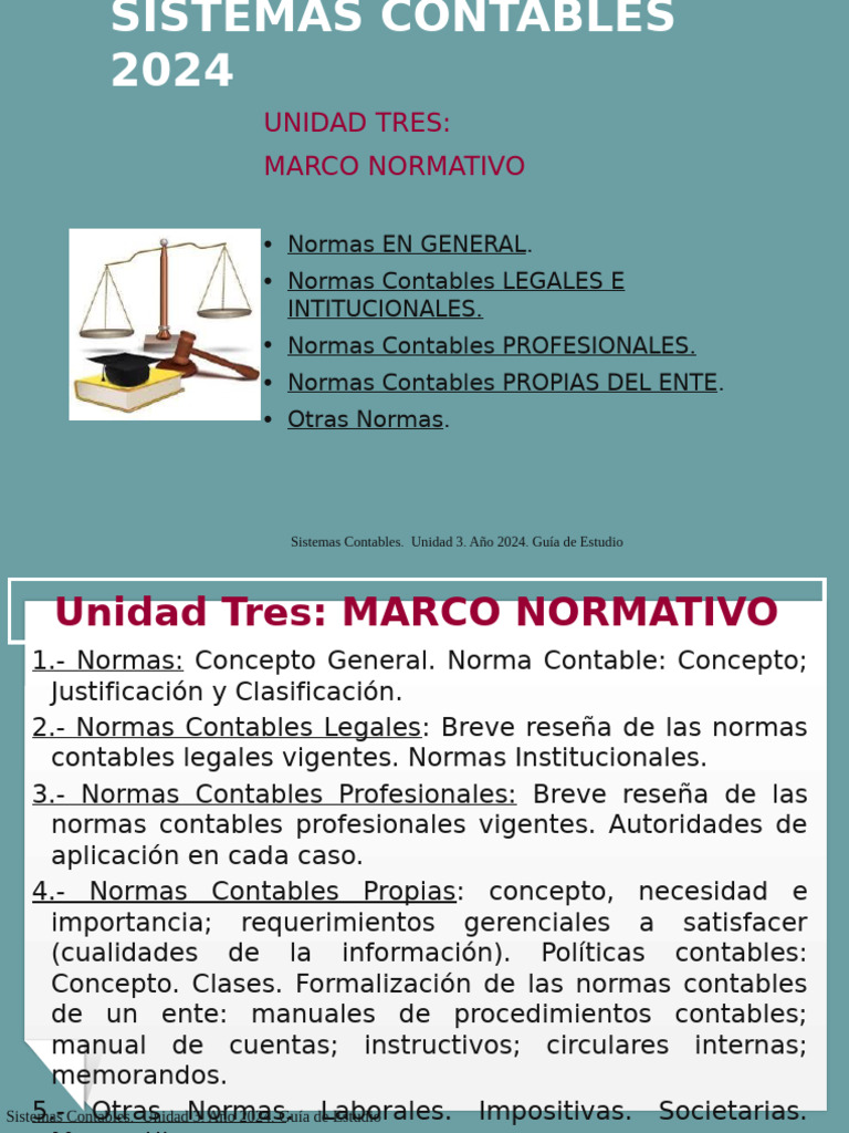 SC2024-Unidad - 03 - Sistema Contable | PDF
