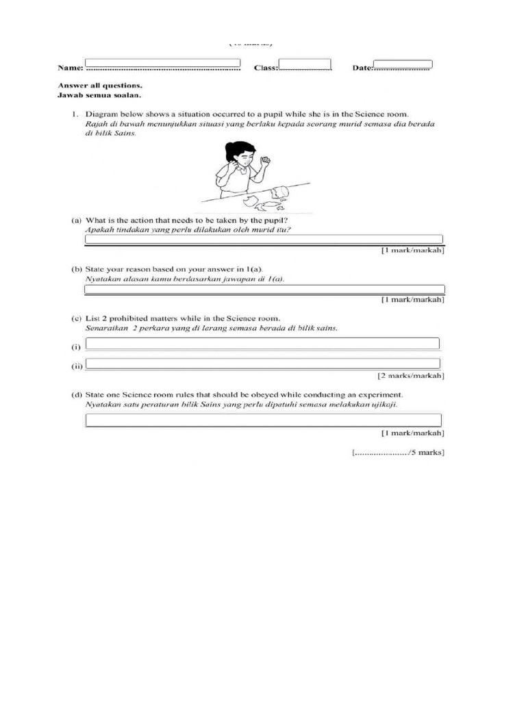 Sains worksheet | PDF