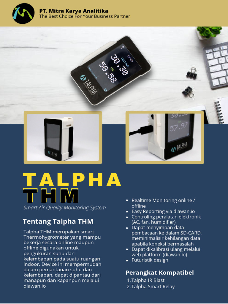 Brosur TALPHA Thermohygrometer THM-01 (1) | PDF