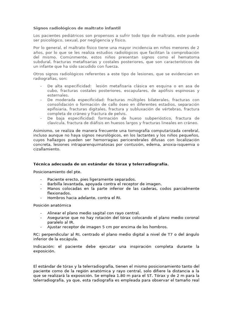 Signos Radiologicos | PDF