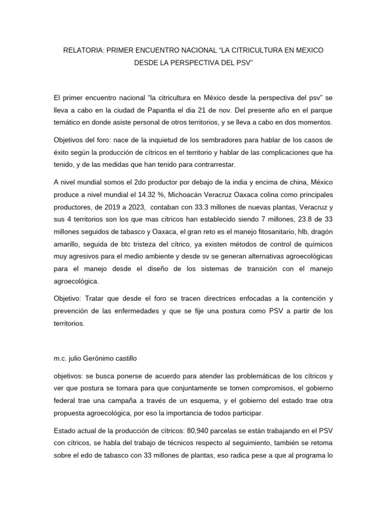 Relatoria Foro | PDF