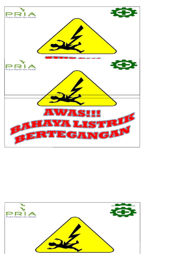 Awas Bahaya Listrik Bertekanan | PDF
