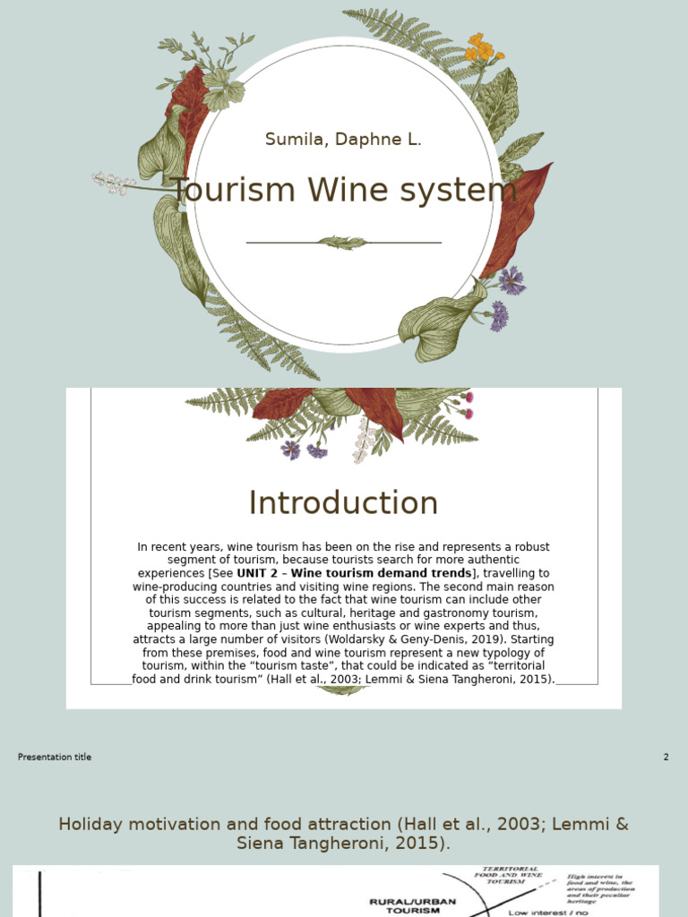 Tourism Wine System Daphne Sumila | PDF
