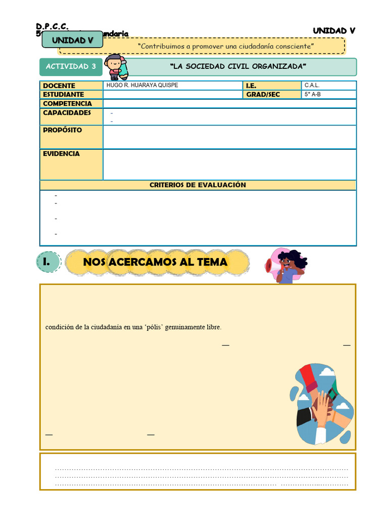 5° DPCC - Actv.03-Uni.5 2024cal | PDF