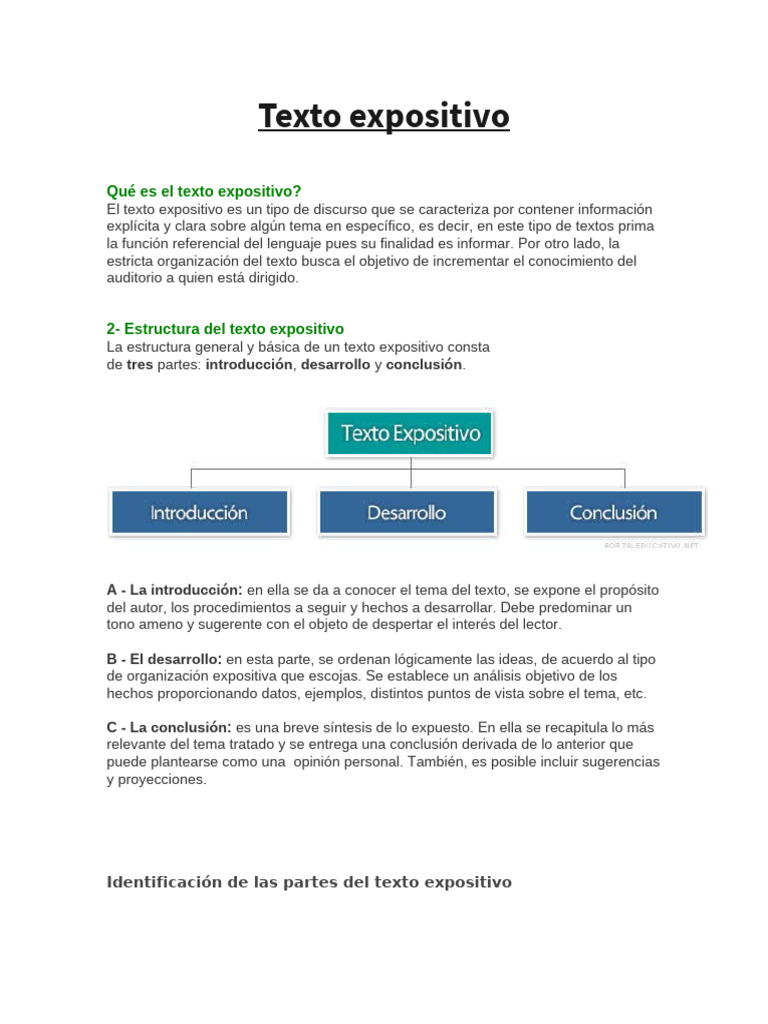 Texto expositivo | PDF