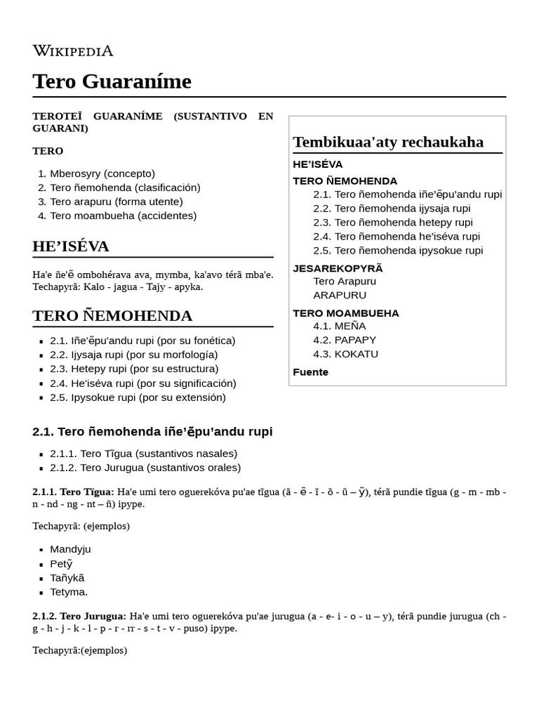 Tero Guaraníme | PDF