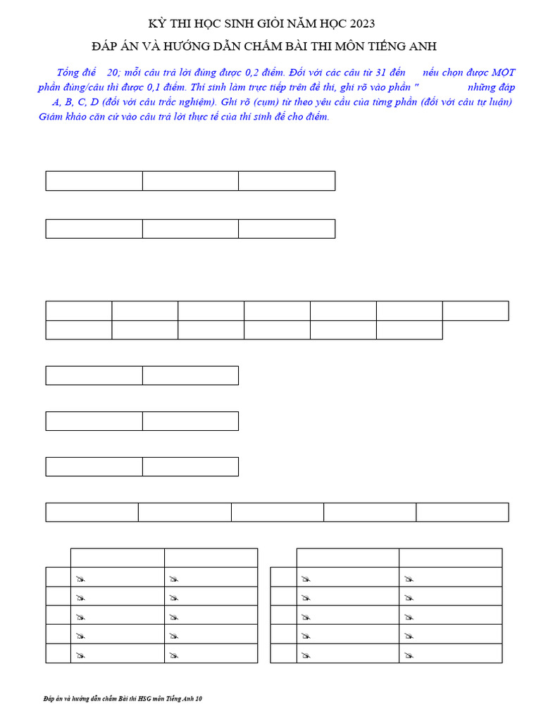 De HSG 10 - 2023-2024 - KEY | PDF