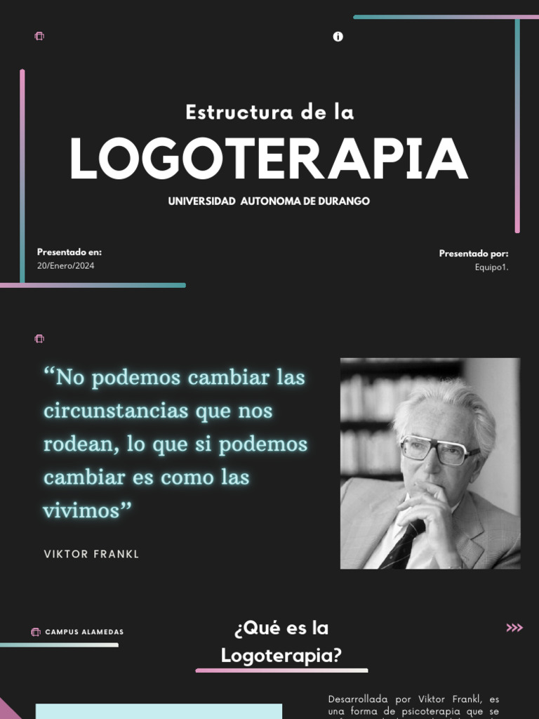 Estructura de La Logoterapia | PDF | Neurosis | Psicosis