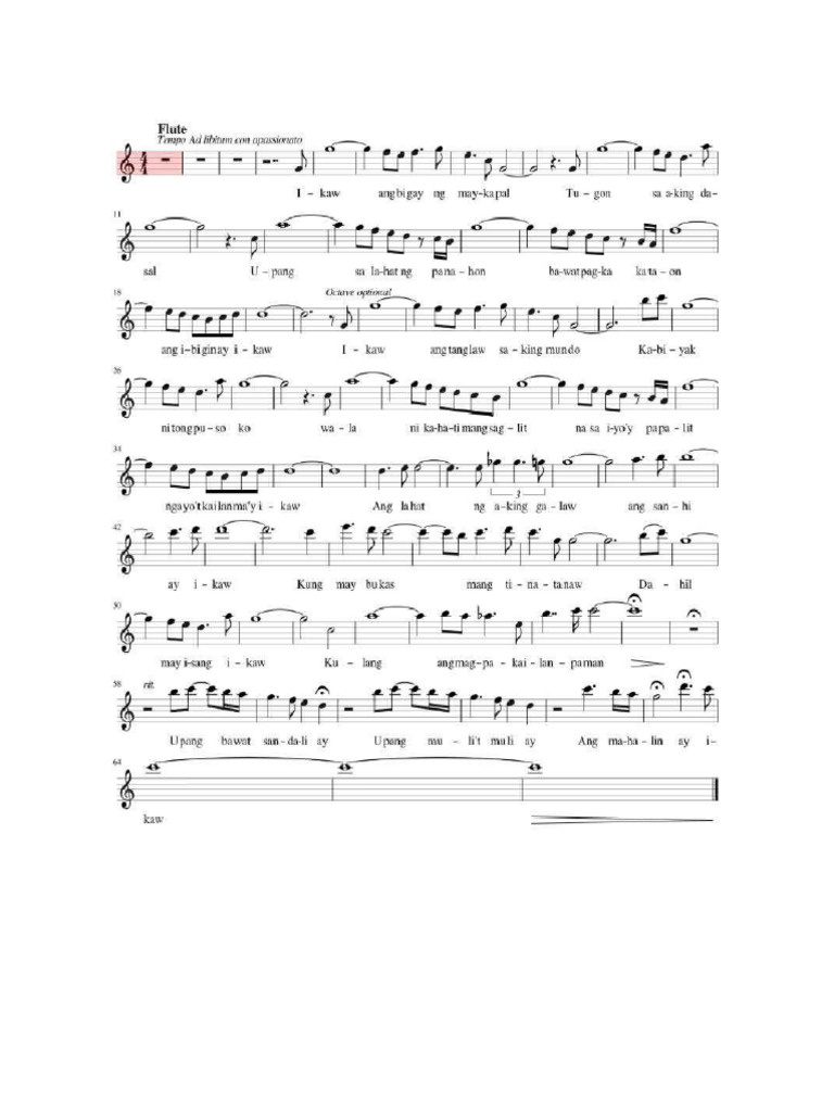 Ikaw Music Sheet | PDF