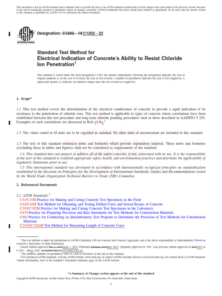 Astm C1202 22 | PDF