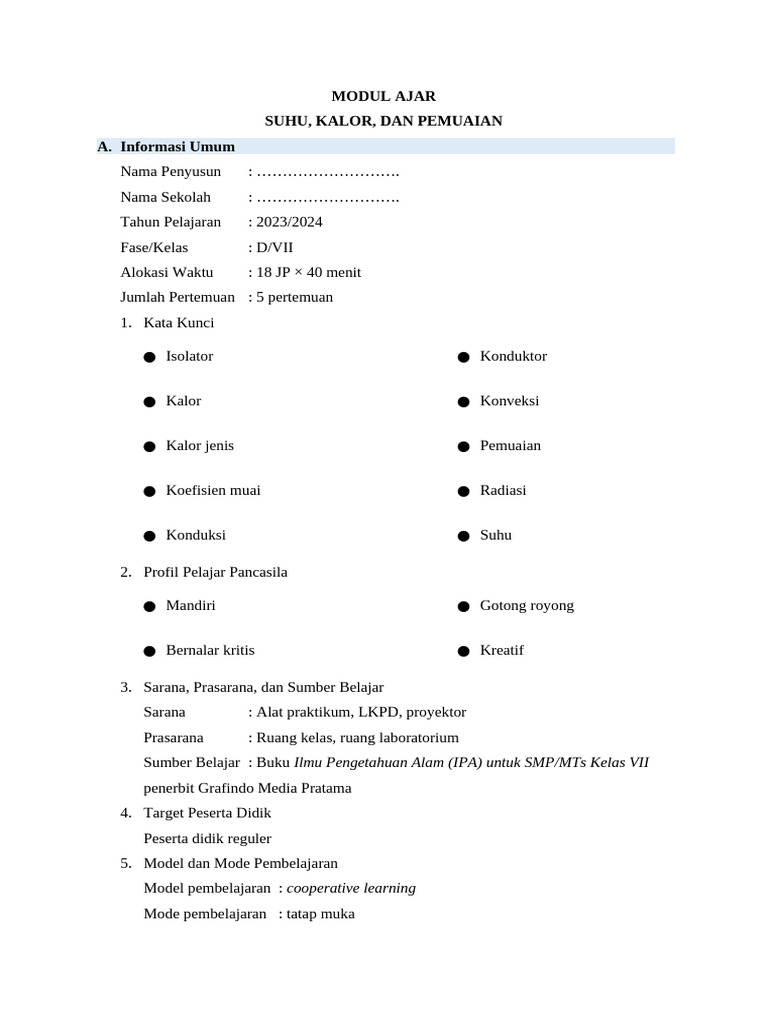 Modul Ajar Bab 3 | PDF
