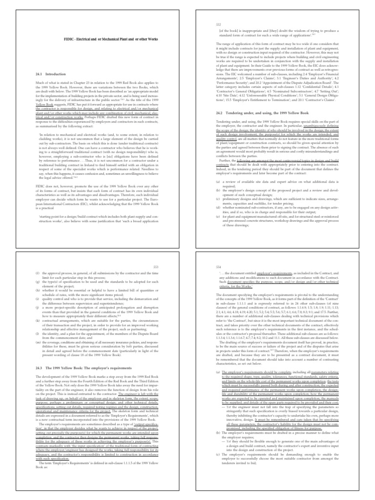 Yellow Book Fidic 1987 | PDF