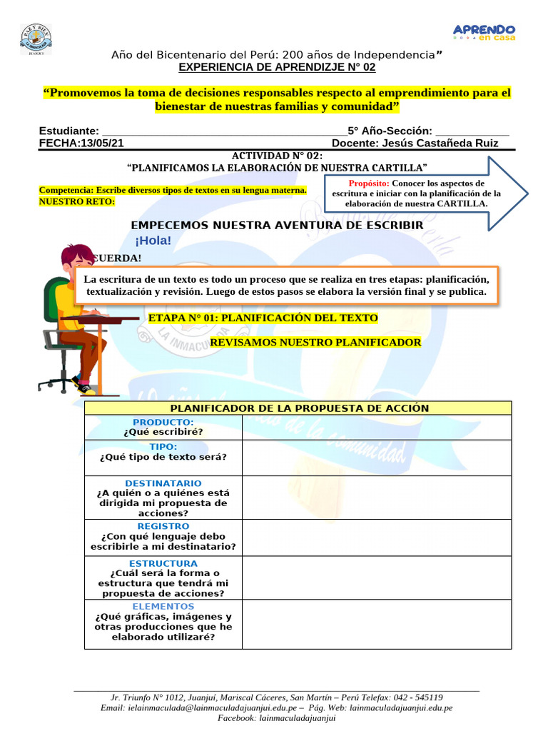 Modelo de Plan de Acción | PDF