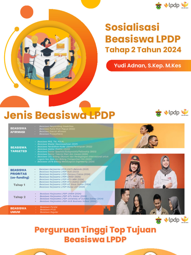 Sosialisasi Beasiswa LPDP Tahap 2 Tahun | PDF