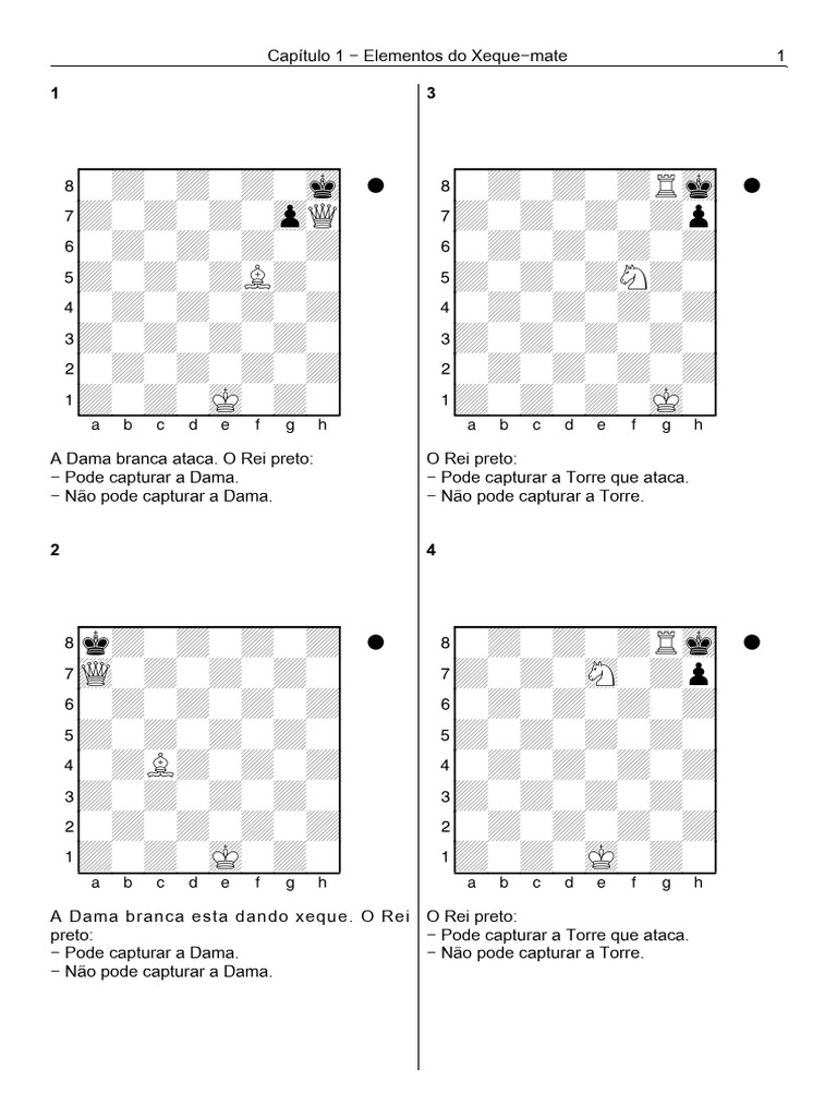 2 - ExercÃ - Cios Xeque Mate | PDF