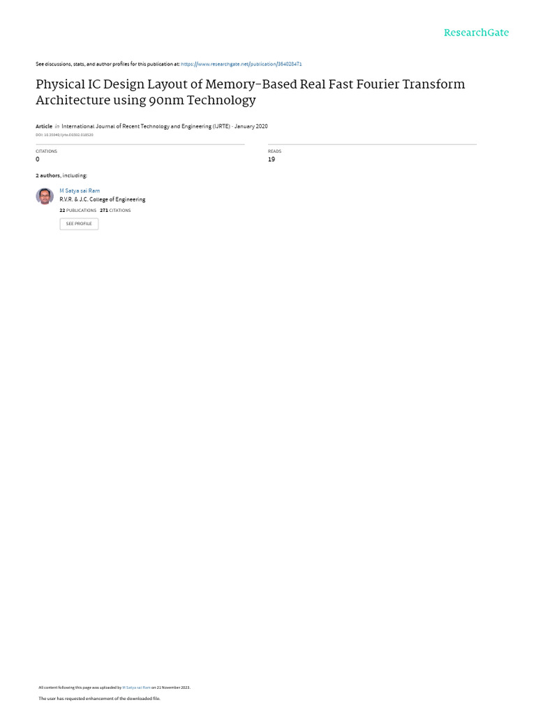 Physical IC Design Layout | PDF